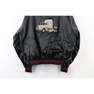 Vintage | Jackets & Coats | Vtg 8s Mens Xl Spell Out Peterbilt Trucks ...